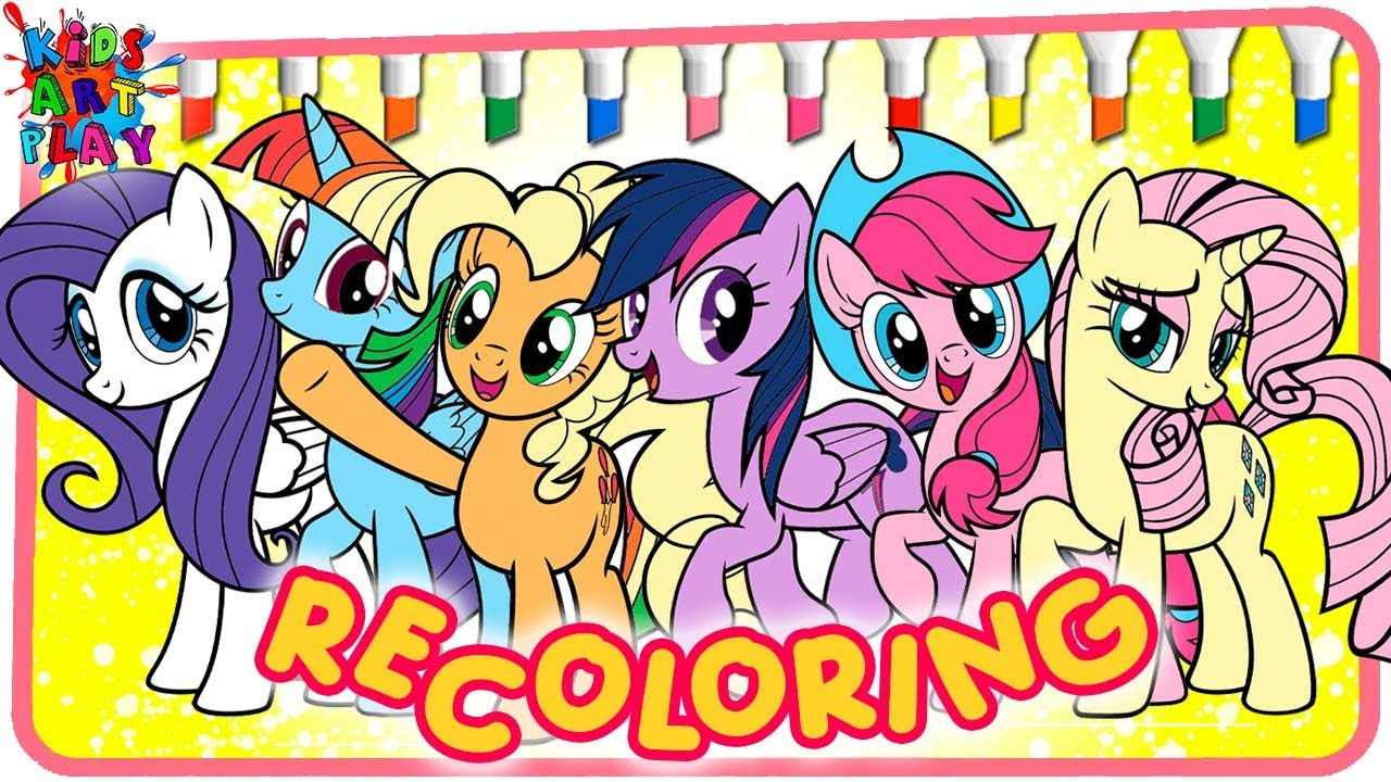 MLP My Little Pony Recoloring All Ponies Color Swap Part 2 coloring ...
