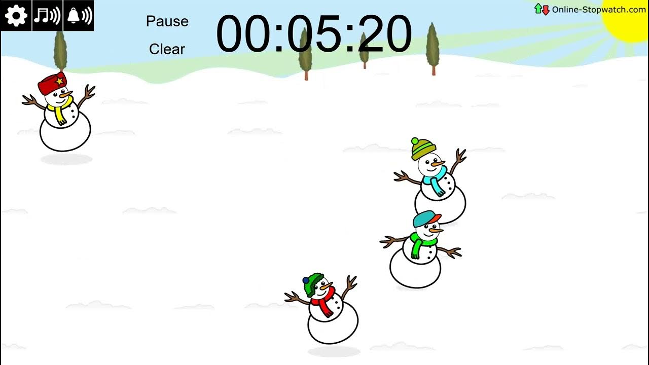 10 Minute Snowman Race Timer - YouTube