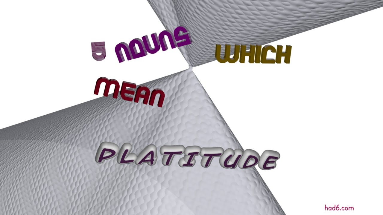 platitude - 5 nouns which mean platitude (sentence examples) - YouTube