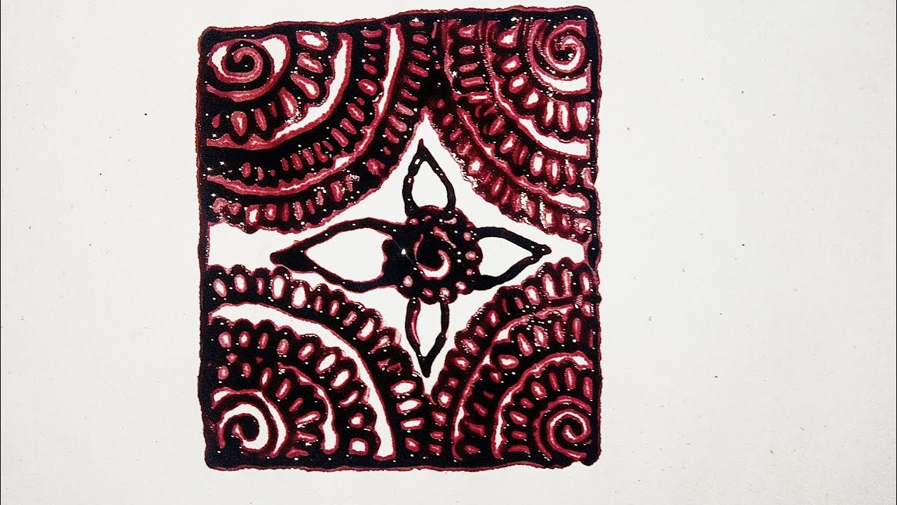 square mehndi design easy|Hina mehandi - YouTube