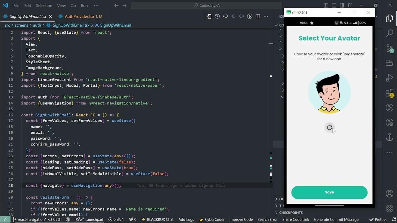 Firebase Email Sign-Up & Verification in React Native - YouTube