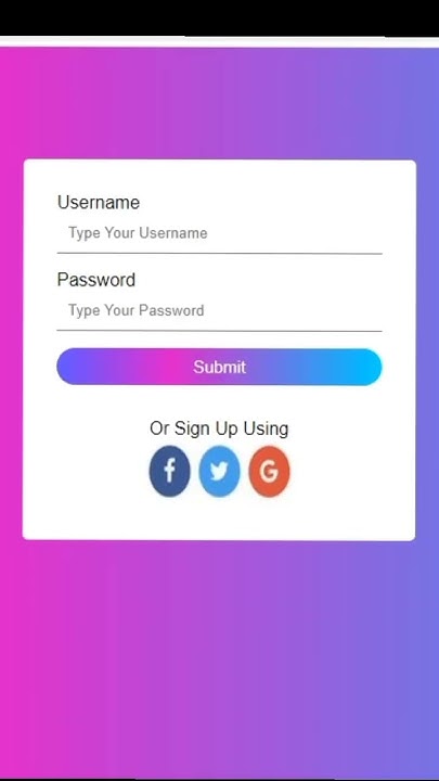 Form Layout Design😉html Html5 Htmltutorial Htmlcode Shorts Shortsfeed Css Css3