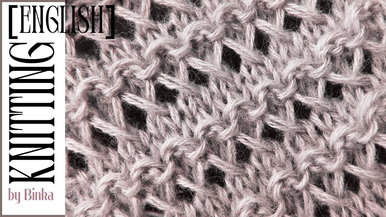 [English] A NEW openwork embossed summer knitting pattern. How to knit ...