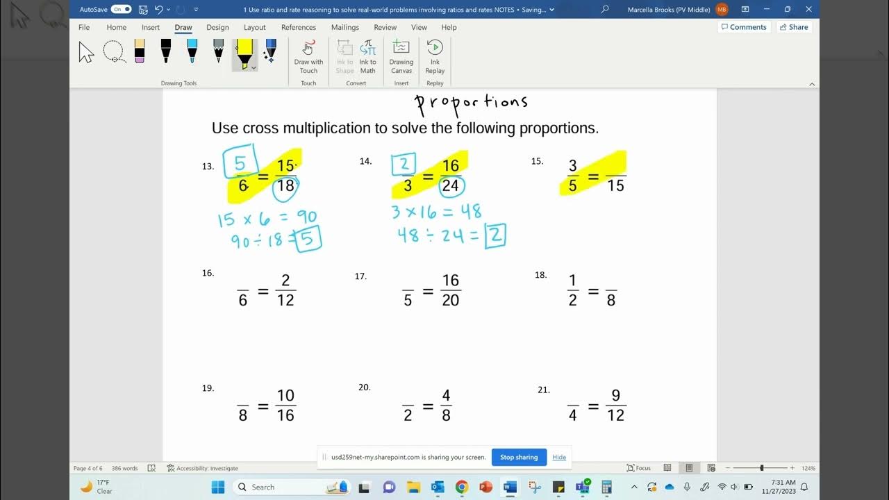 Use ratio and rate reasoning to solve real world problems involving ...