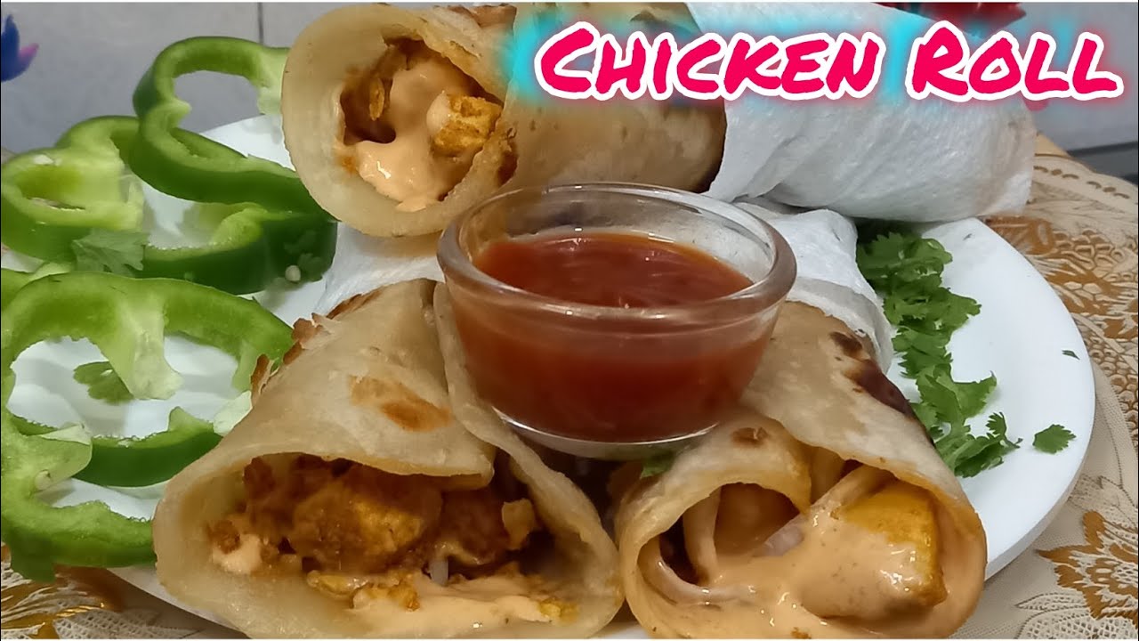 Chicken Roll Recipe|Easy And Quick Recipe|Home Made Chicken Roll|Sadath ...