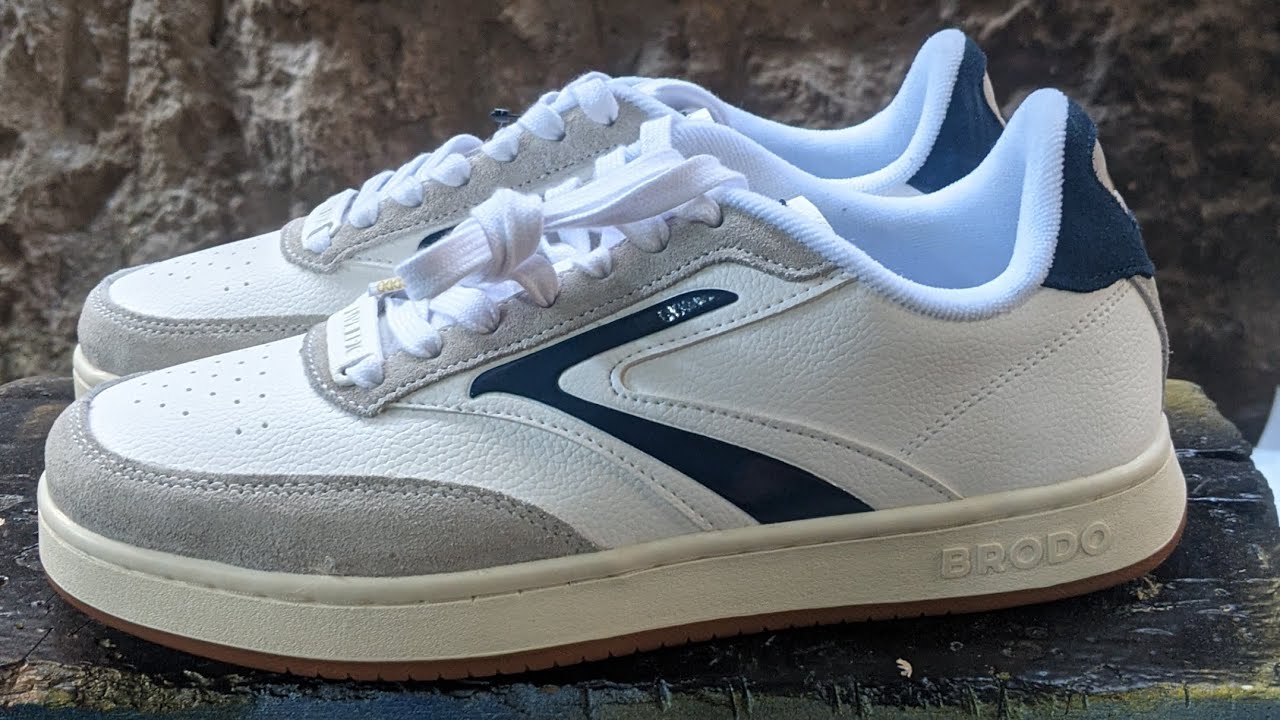 UNBOXING! Sepatu BRODO Ace Tennis - Ivory Navy - YouTube