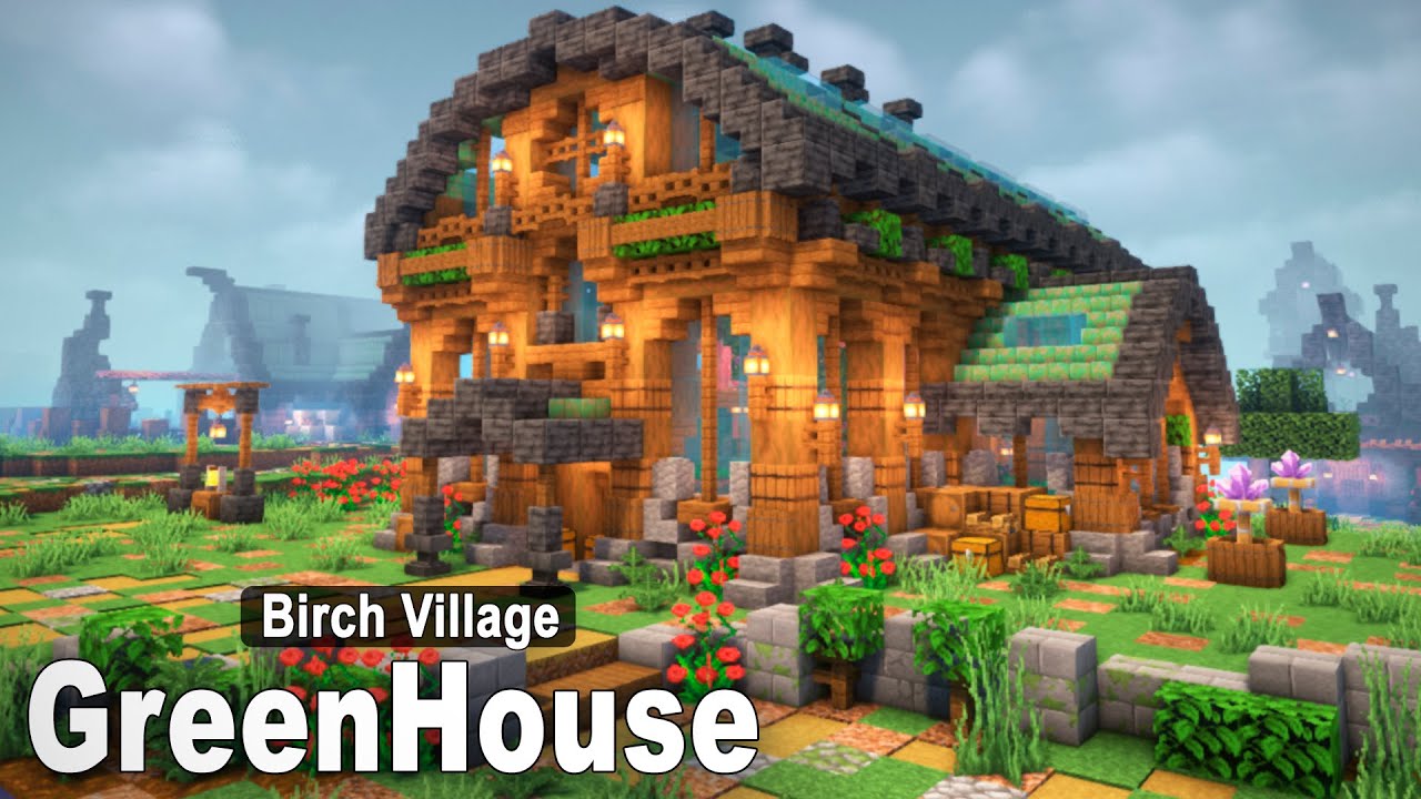 Minecraft Greenhouse Tutorial Best Aesthetic Farm Designs In Minecraft