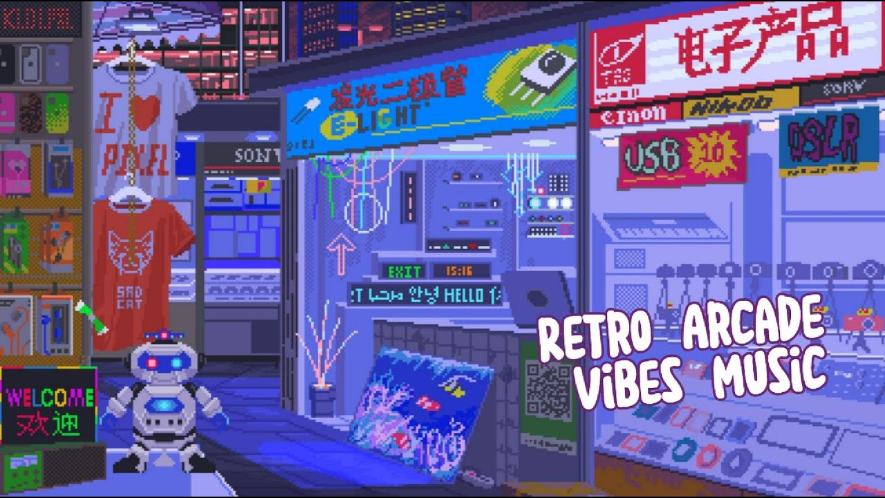 Retro Arcade Vibes Music 🎧 | Cozy Pixel Melodies - YouTube