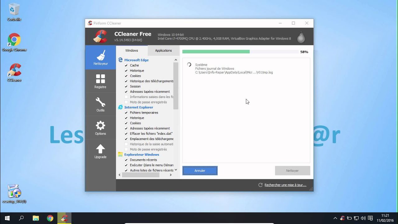 Apprenez à nettoyer votre ordinateur avec Ccleaner - YouTube