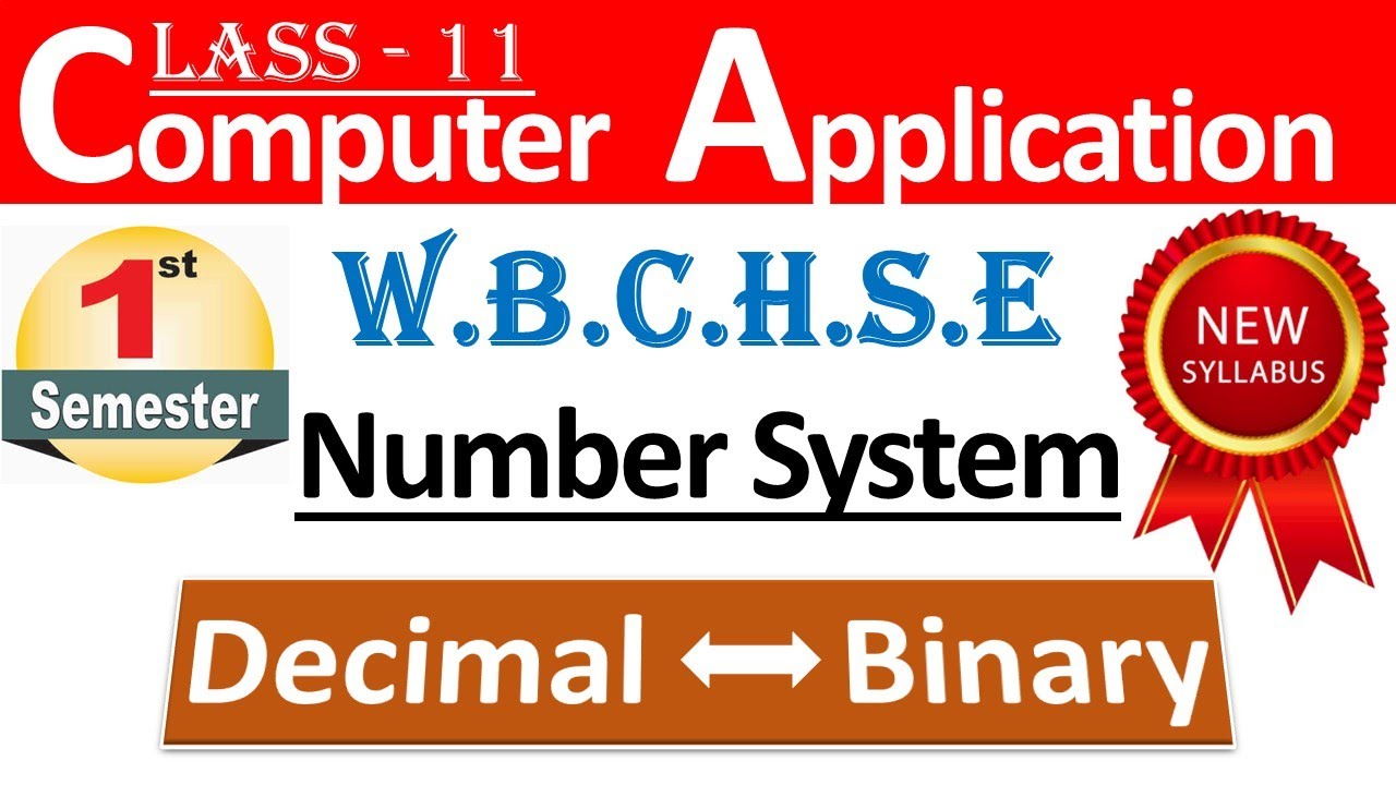 Decimal To Binary Binary To Decimal Class 11 Computer Application Newsyllabus2024 0383