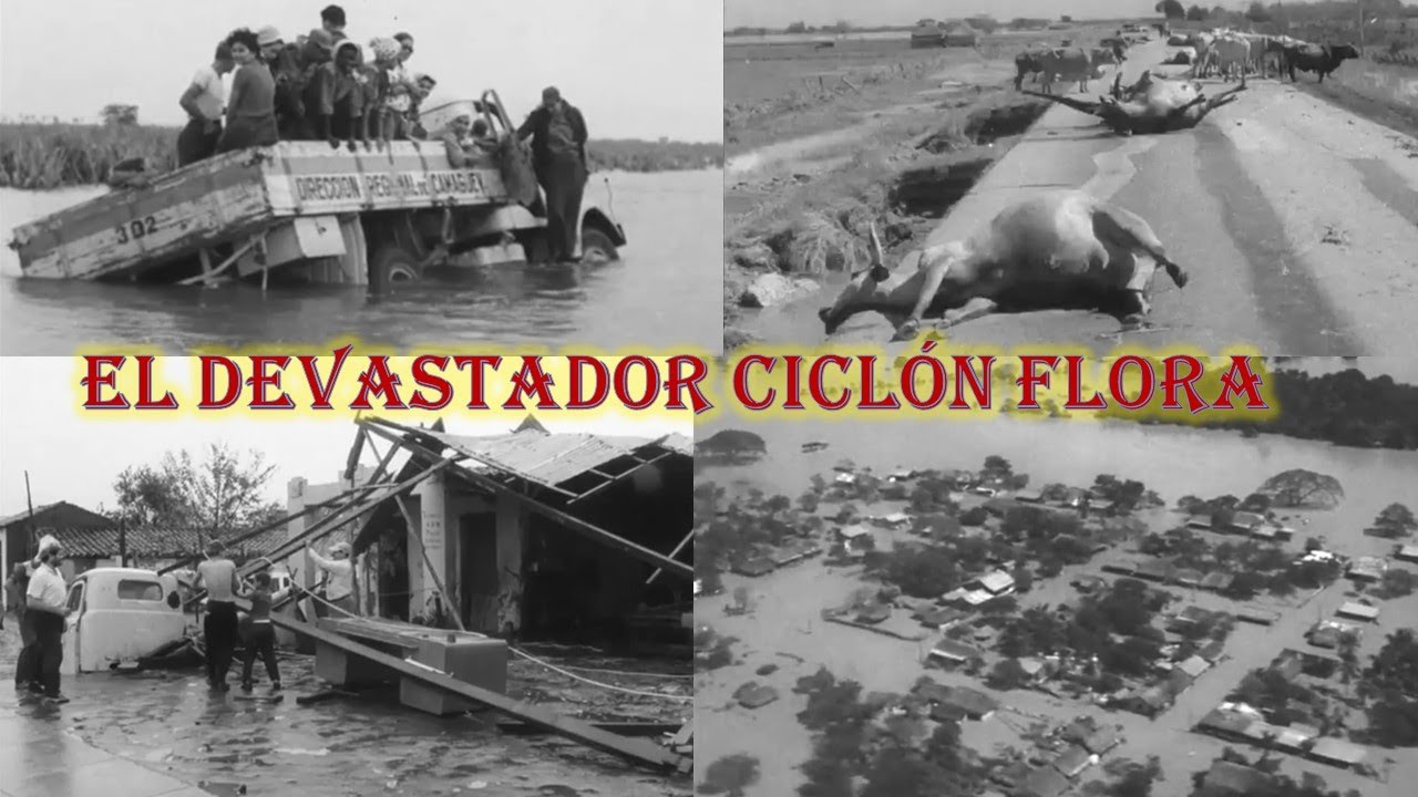 El devastador ciclón Flora. 1963 Noticiero ICAIC No 175 Documental ...