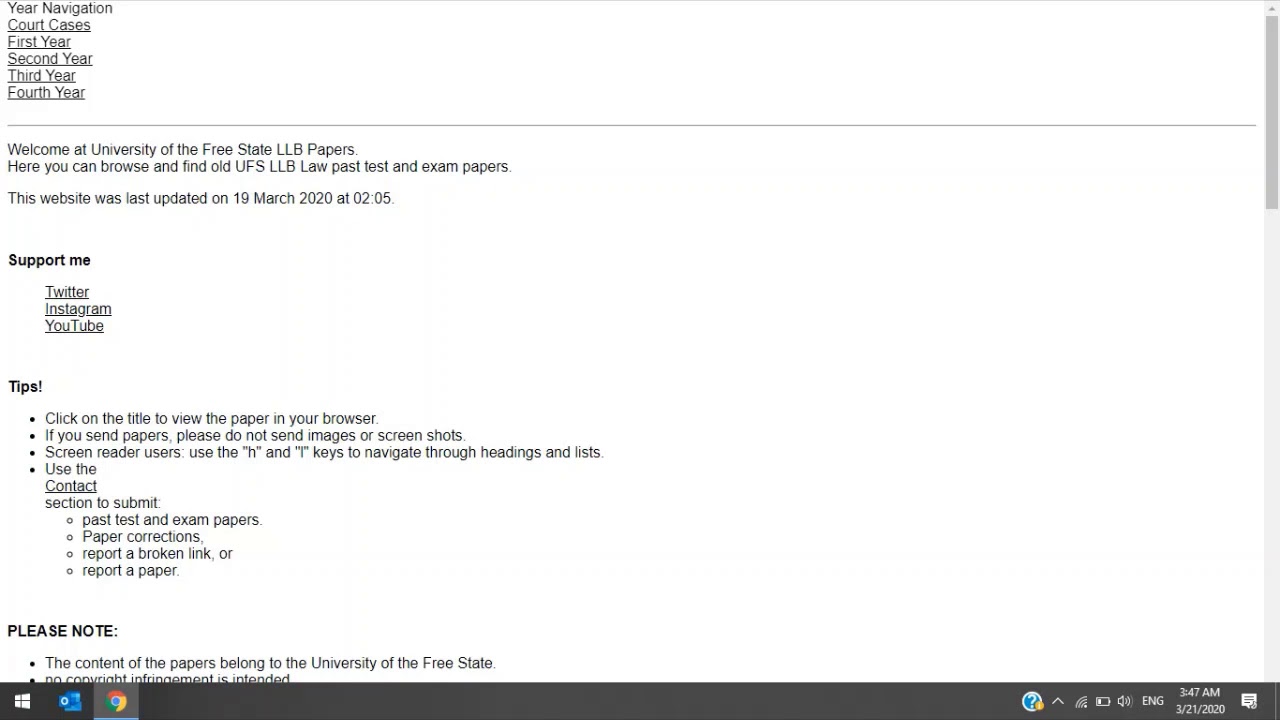 UFS LLB Papers - WebsiteUFS LLB Papers Website - YouTube