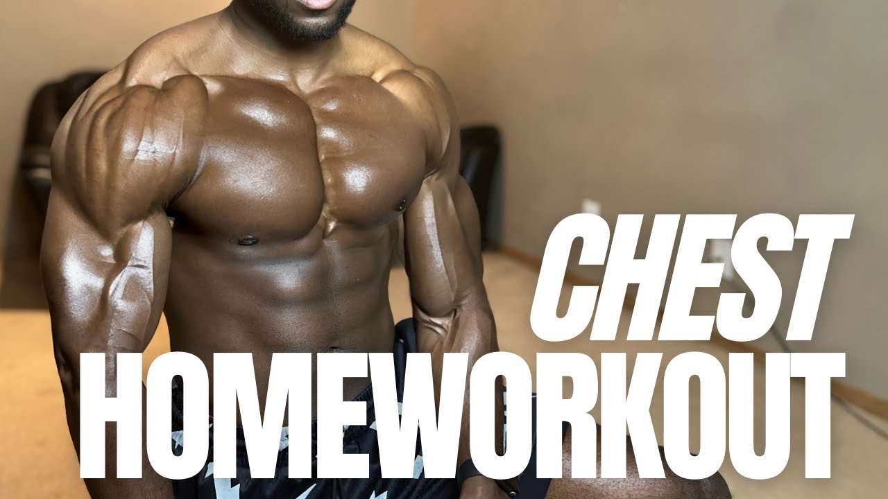 CHEST HOME WORKOUT | 6 MINUTES NO EQUIPMENT - YouTube