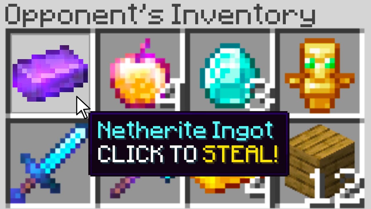 Minecraft UHC but i can steal items from other players.. - YouTube