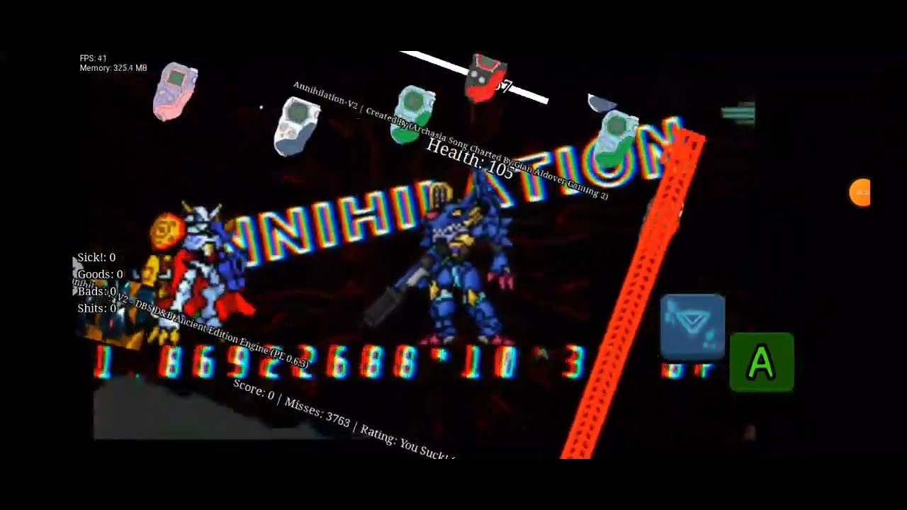 FNF Annihilation V2 & Ear Death V2 Charted Showcase Dave & Bambi ...