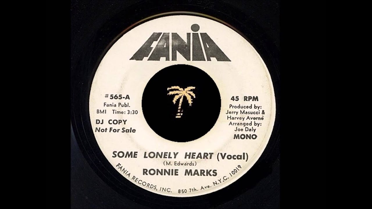 Ronnie Marks - Some Lonely Heart - YouTube