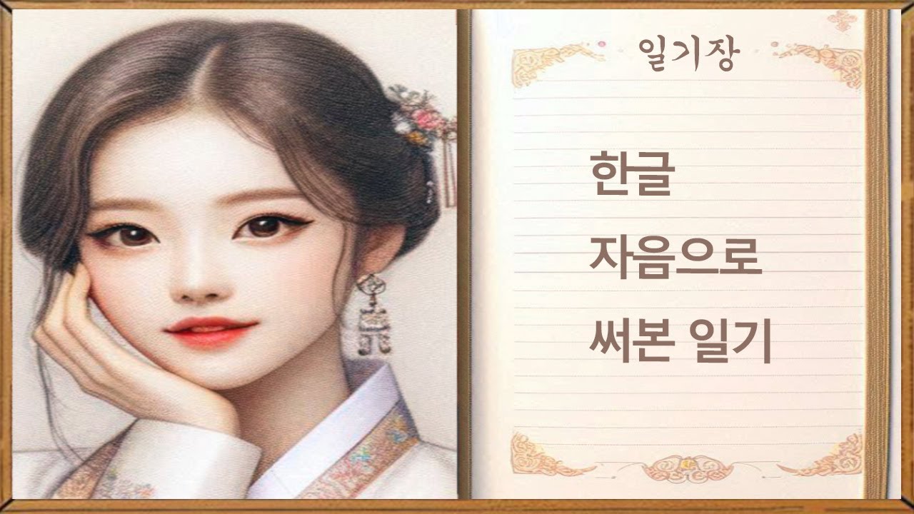 📖 Korean Diary - 한글 자음으로 써본 일기 | DAY1 - YouTube