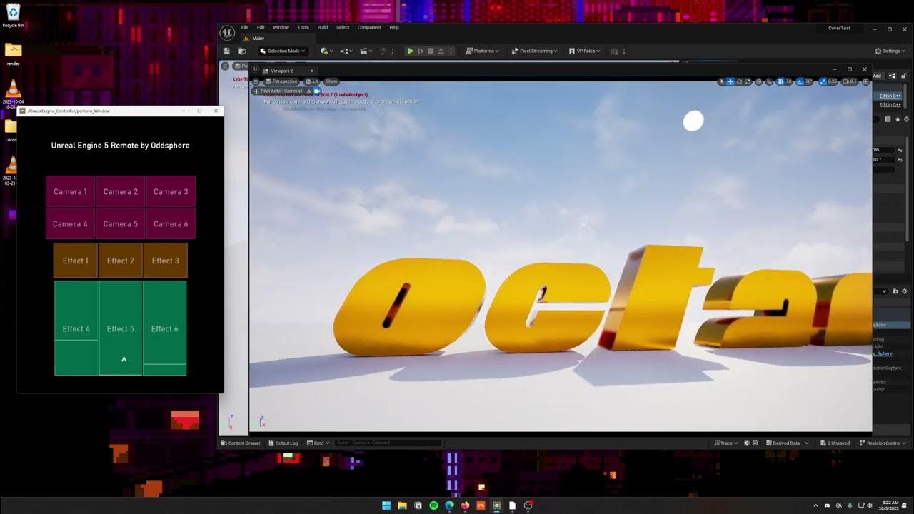 Using TouchDesigner OSC Remote to control Unreal Engine 5 - YouTube