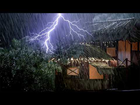Stresi Azaltın ve Anında Uykuya Dalın 🌧️ Gece Çadırda Yağmur ve Gök Gürültüsü