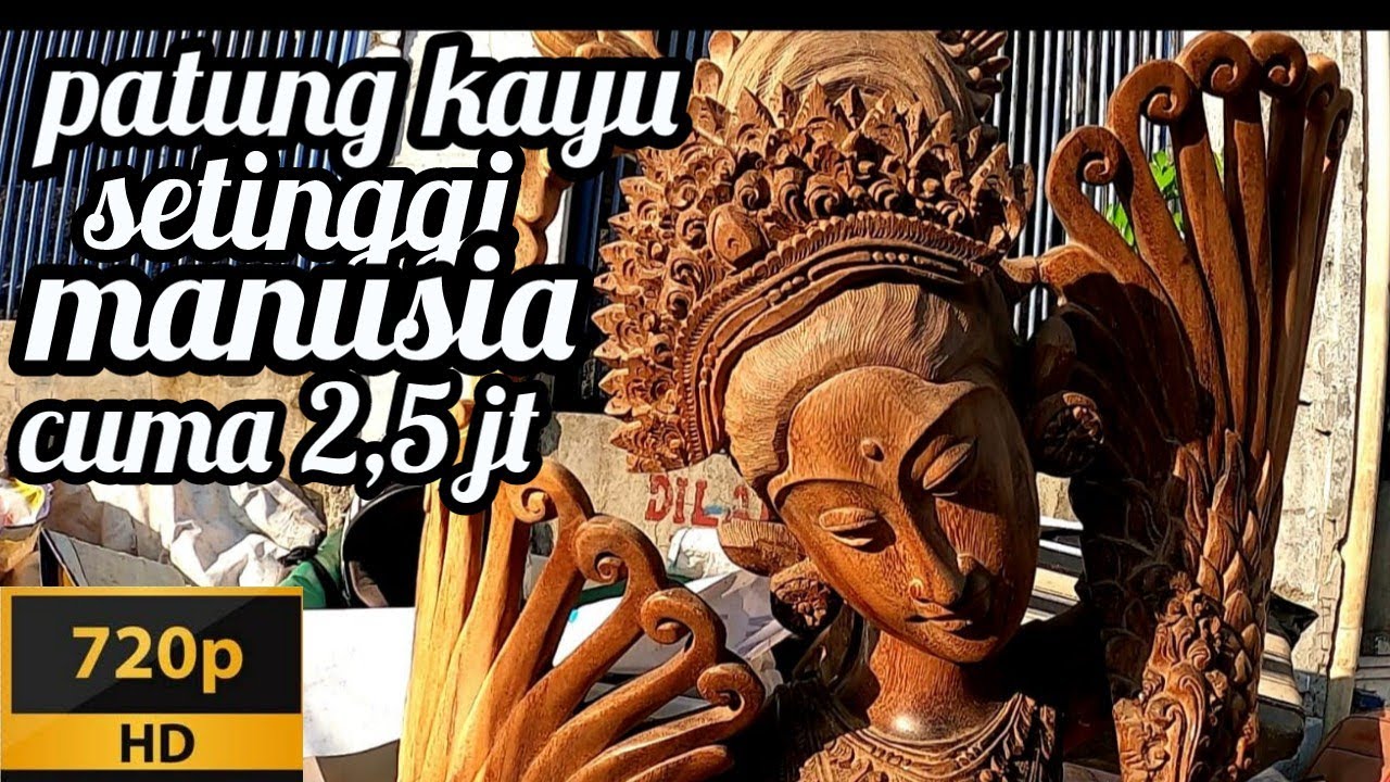 Patung penari bali di pasar loak jatinegara - YouTube