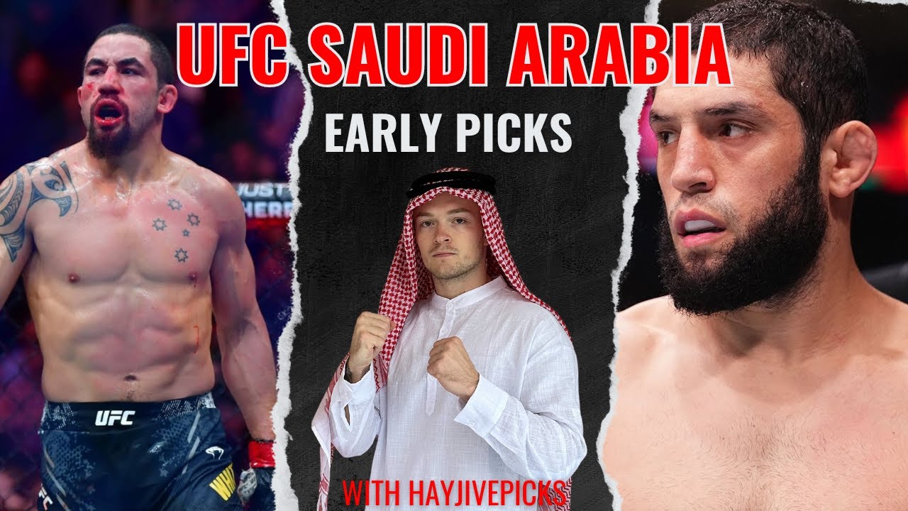 UFC Saudi Arabia Whittaker vs. Aliskerov Full Card Early Picks - YouTube