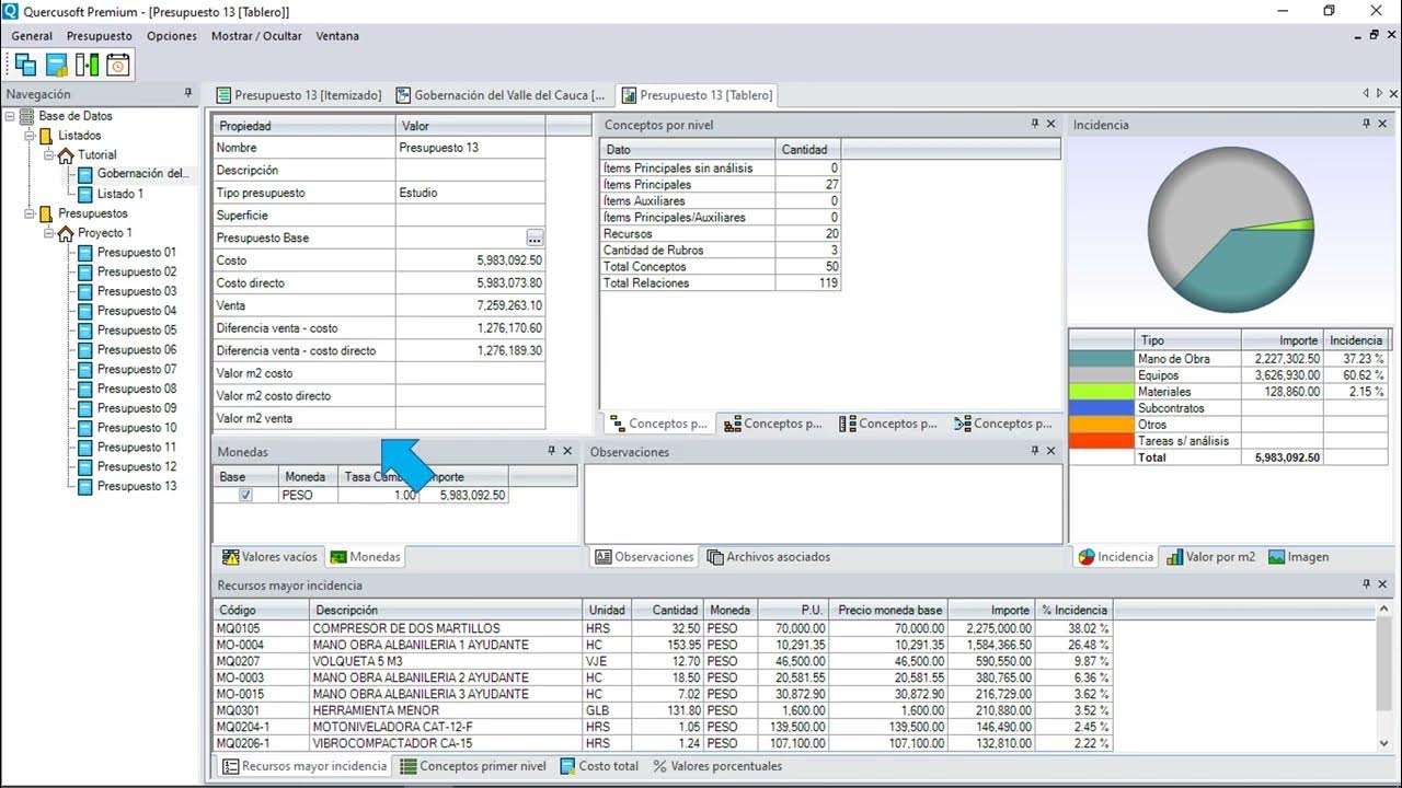 Tutorial 19: Costo total del presupuesto | Software presupuestos de obra - YouTube