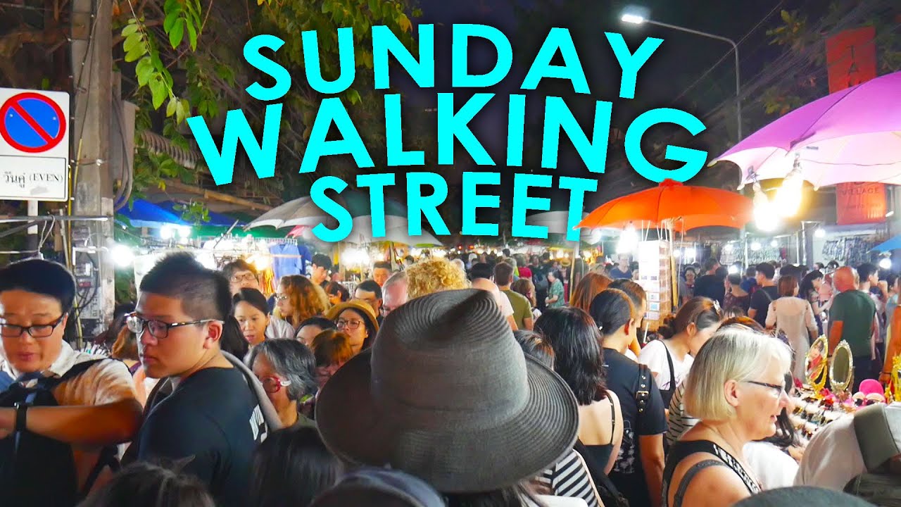 Chiang Mai's Sunday Walking Street -- A Tour through Tha Pae Gate Night ...
