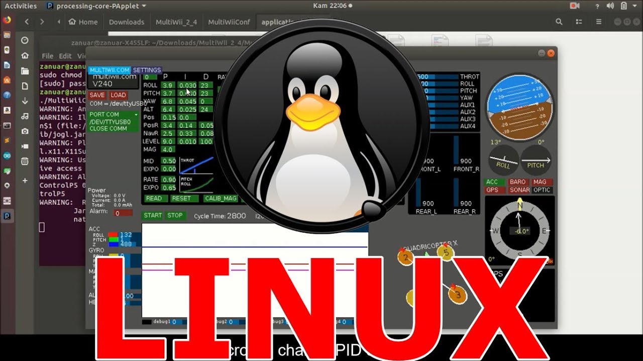 How to install MultiWiiConf 2.4 on Linux (Ubuntu) - Arduino Quadcopter ...