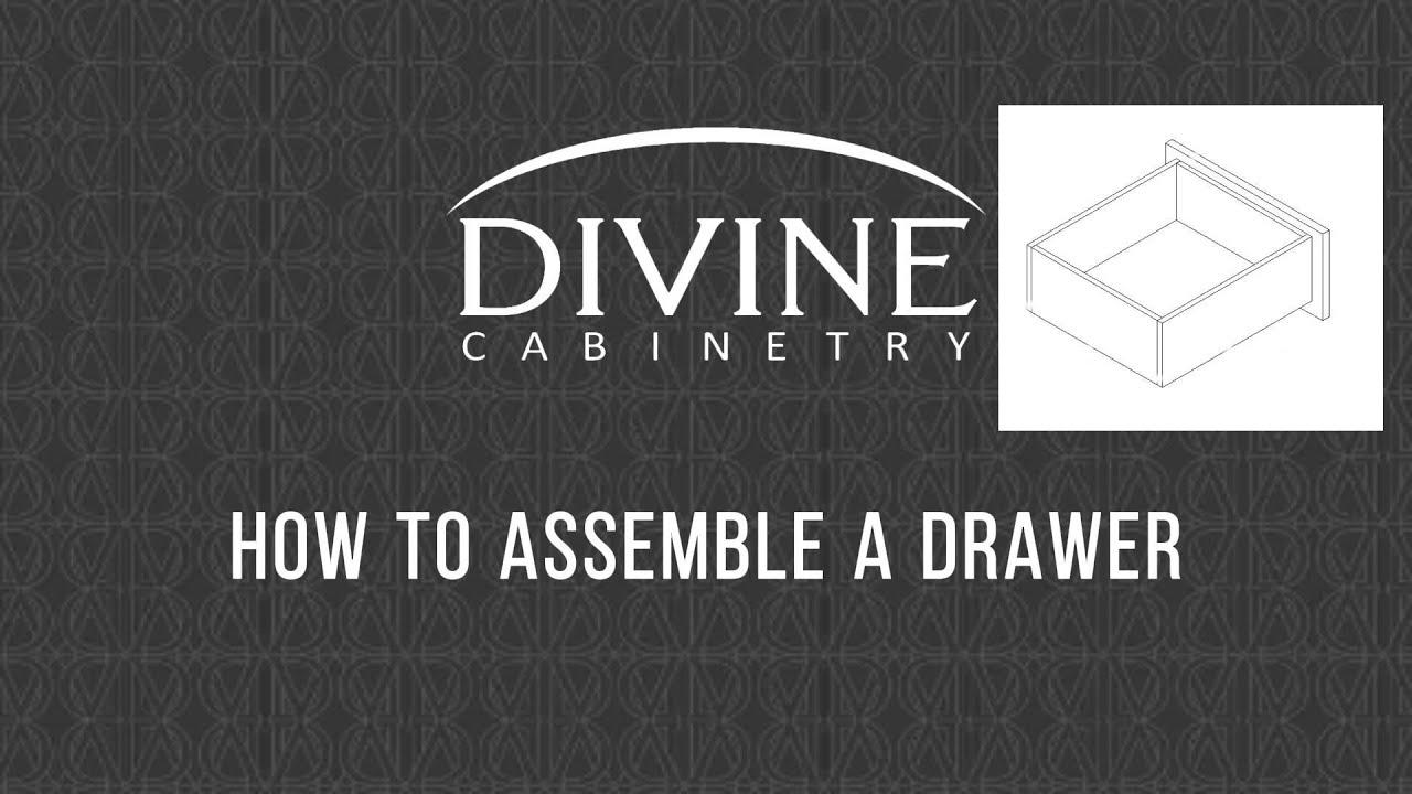 How to assemble a drawer - YouTube