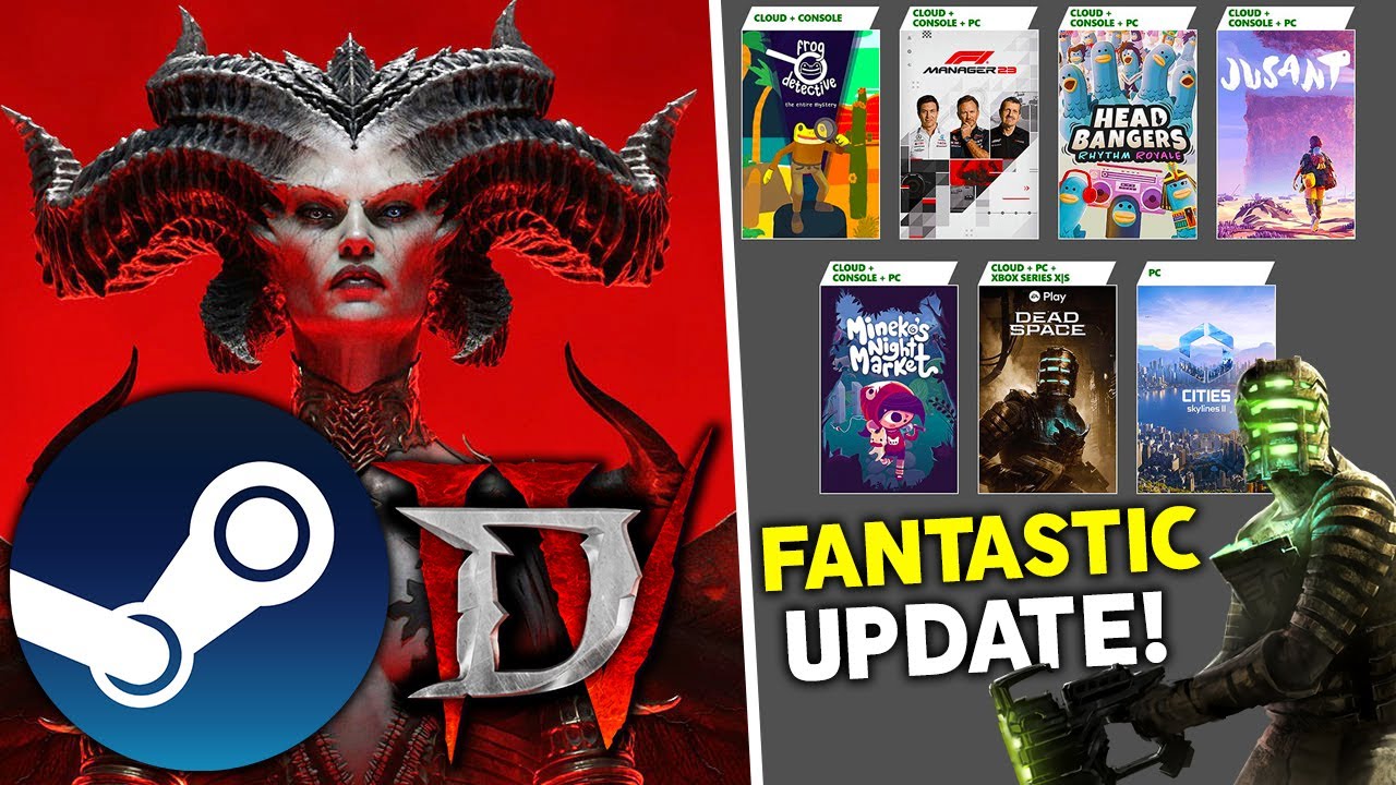 HUGE STEAM UPDATE + AWESOME NEW GAMEPASS PC UPDATE WITH INSANE GAMES ...