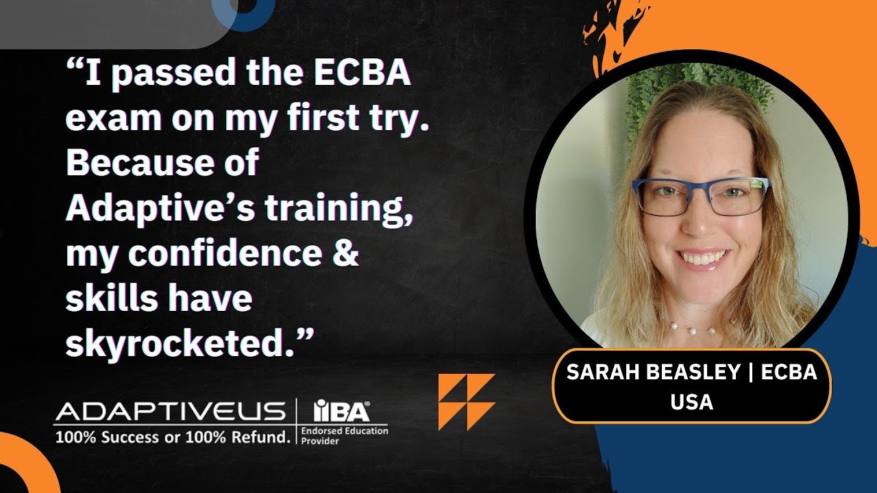 ECBA Certification Training Testimonial | Sarah Beasley | AdaptiveUS ...