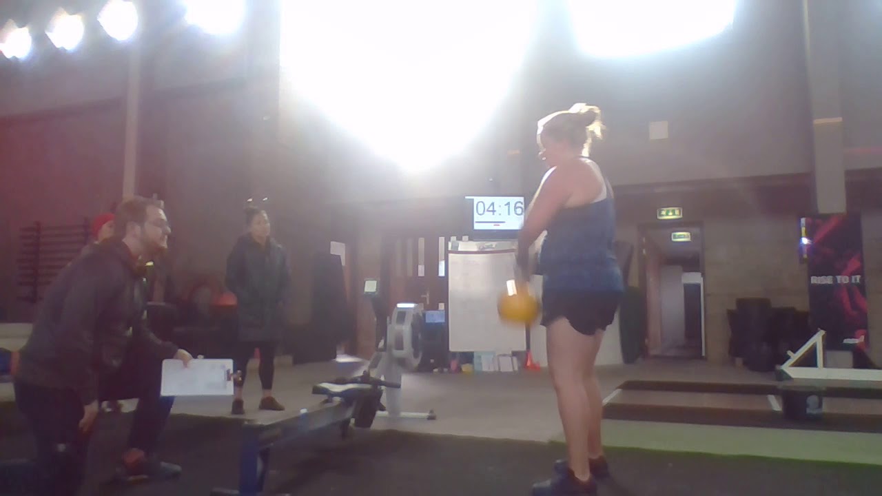 Ciska Bosma qualification Masters Throwdown WOD 1 - YouTube