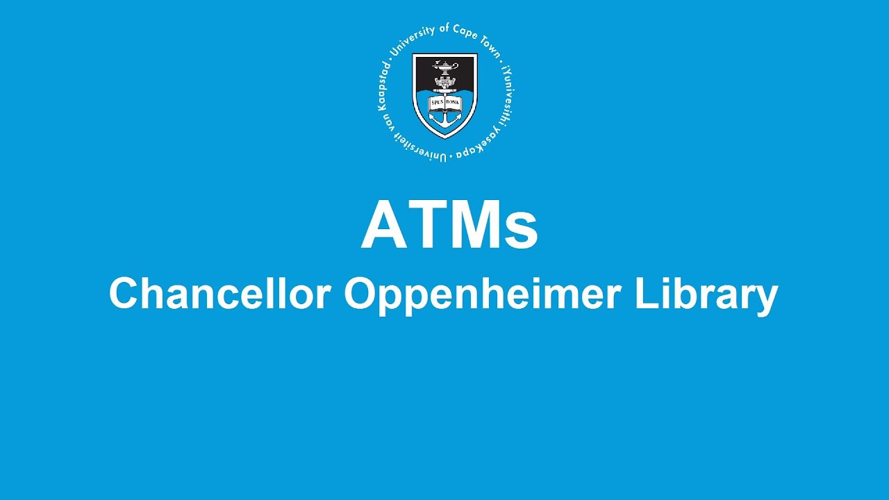ATMs(ABSA & Standard) - Near Chancellor Oppenheimer Library - UCT video ...