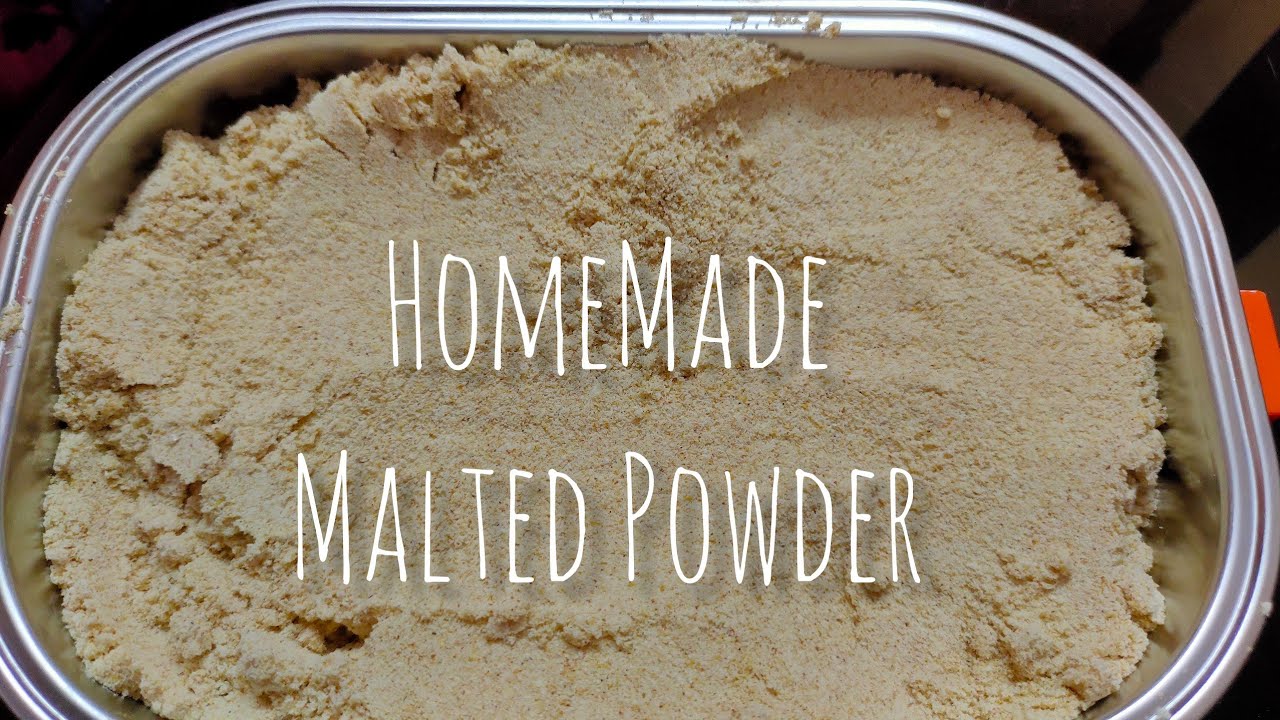 HomeMade Malted Powder|Horlicks Powder|AarogyaRuchi - YouTube