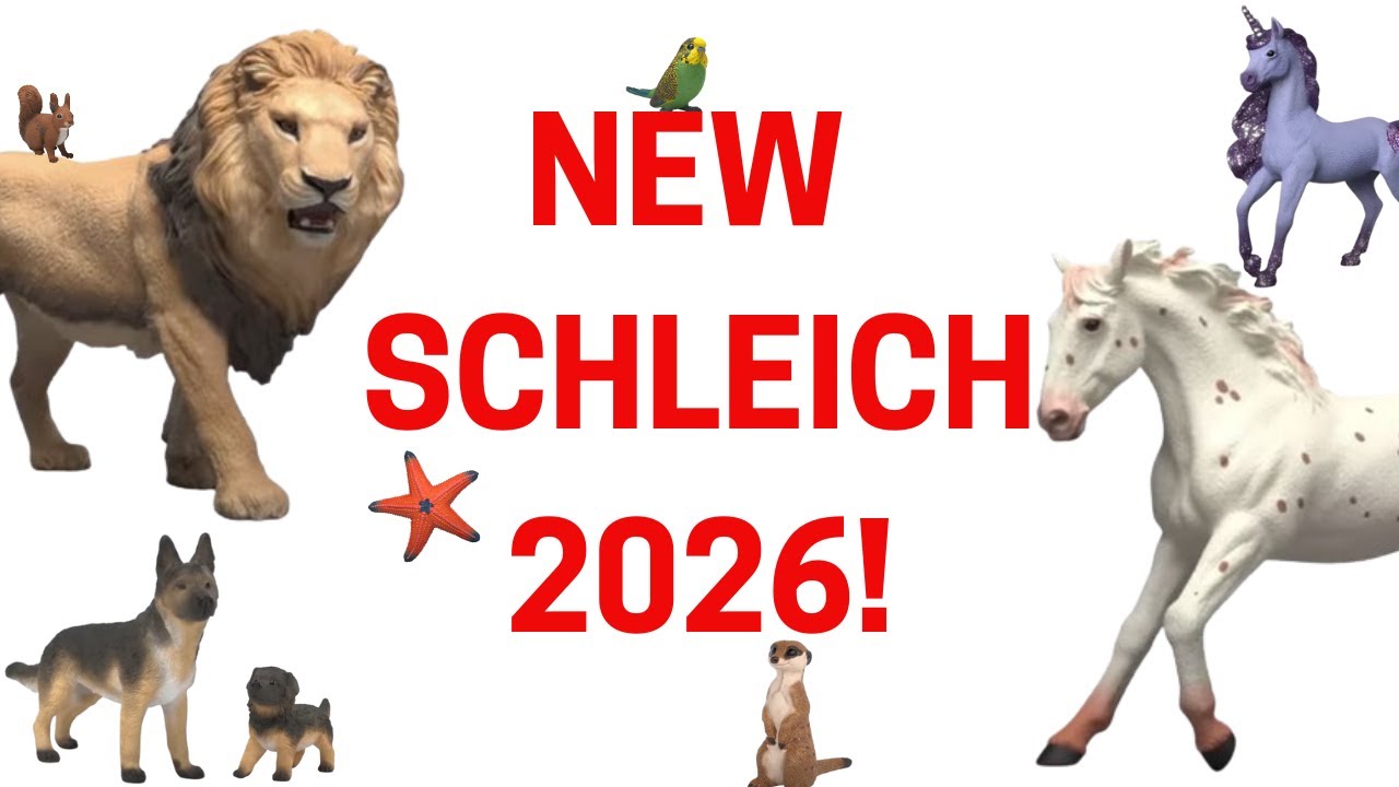 NEW SCHLEICH 2026 - WITH PHOTOS! - Horse Club, Wild Life, Farm World ...