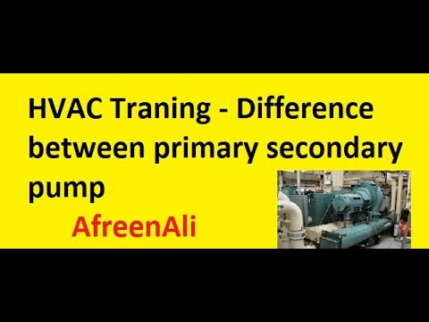 HVAC Traning - Difference between primary secondary pump and variable ...
