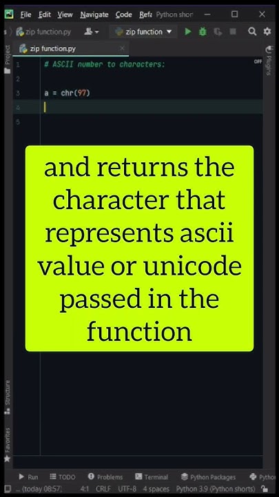 Chr Function In Python 😎 Shorts Python Python3 Pythontutorial Pythonprogramming Youtube