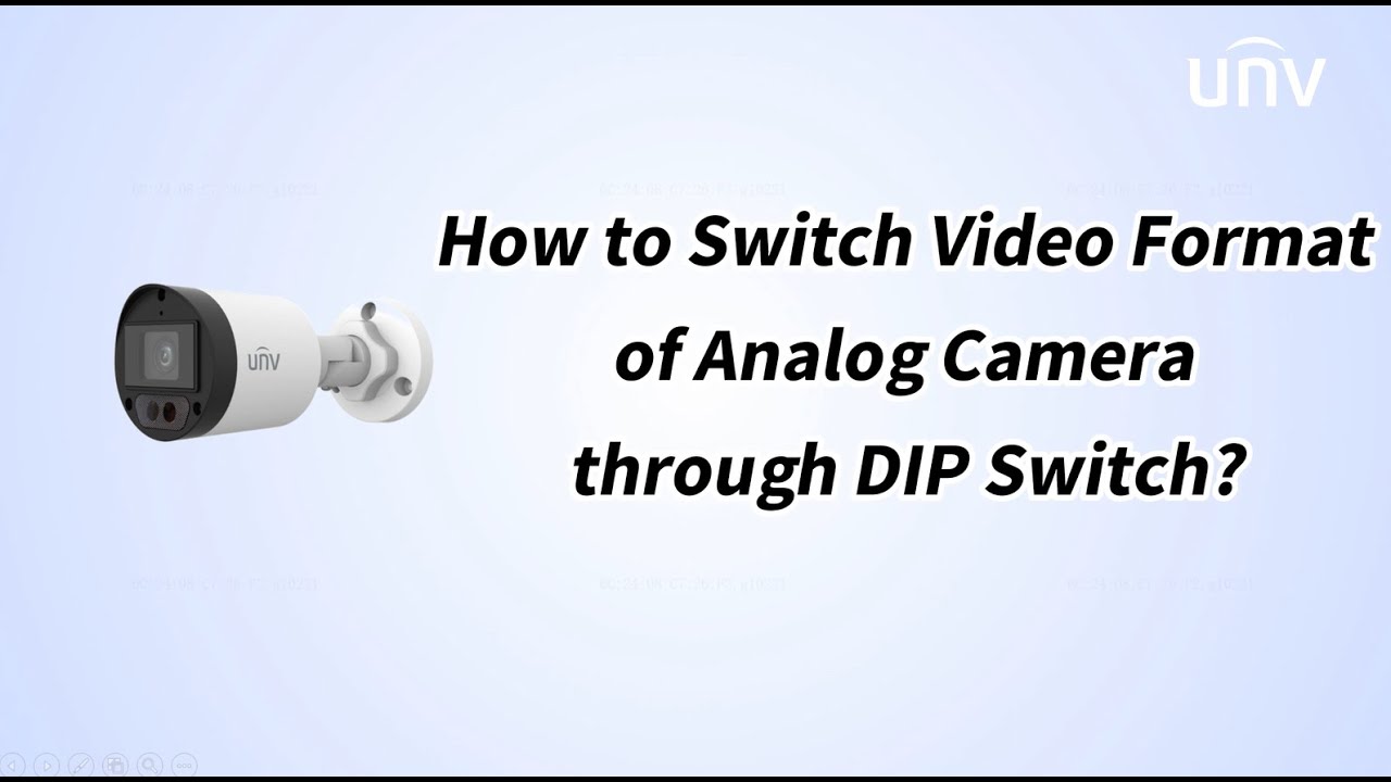 How to switch video format of analog camera through DIP switch - YouTube