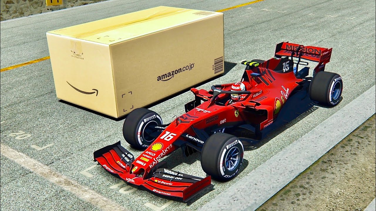 Ferrari F1 2019 vs Amazon Delivery Box - MONZA EPIC - YouTube
