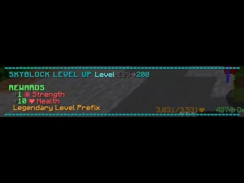 Hitting Skyblock Level 200 - YouTube