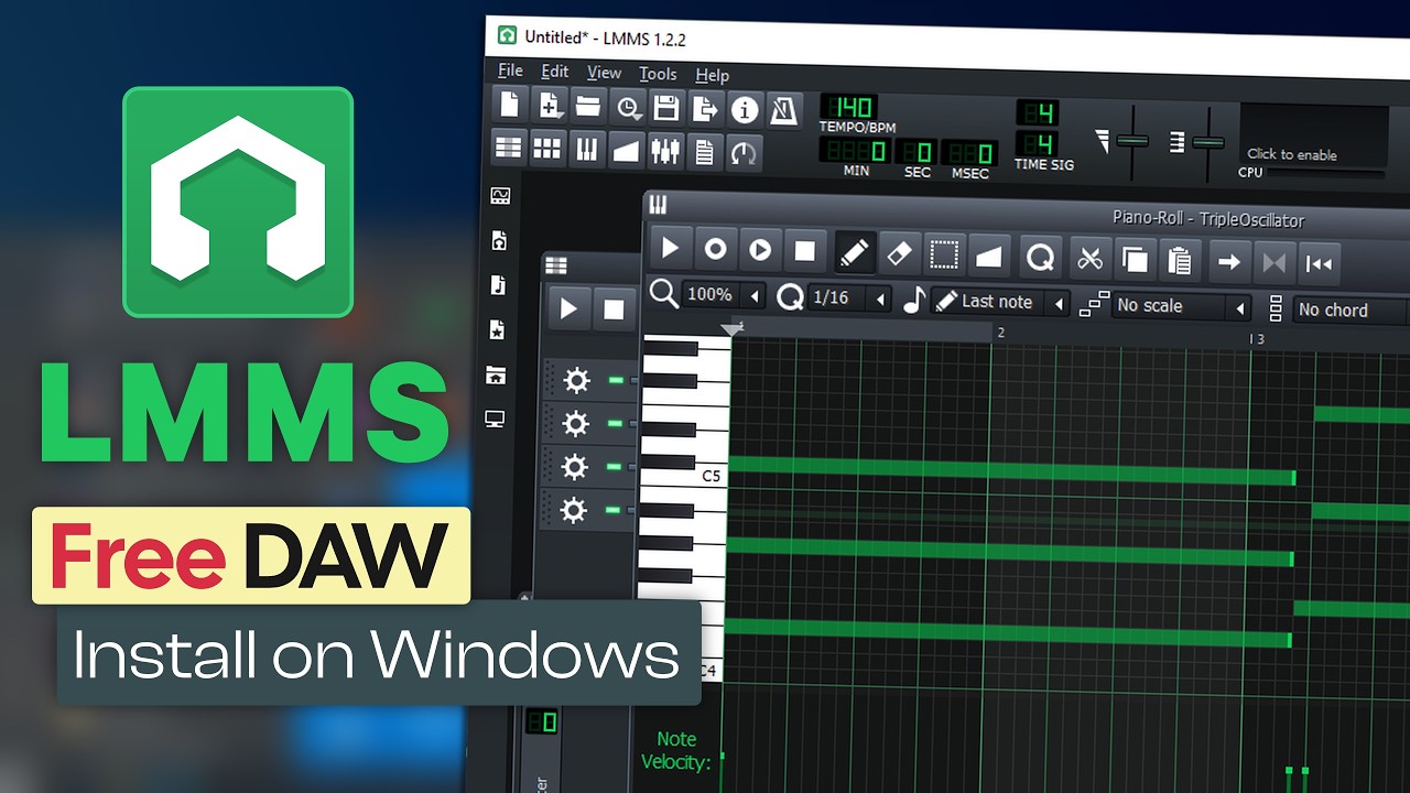 How to Download and Install LMMS DAW on Windows PC | Free Open-Source ...