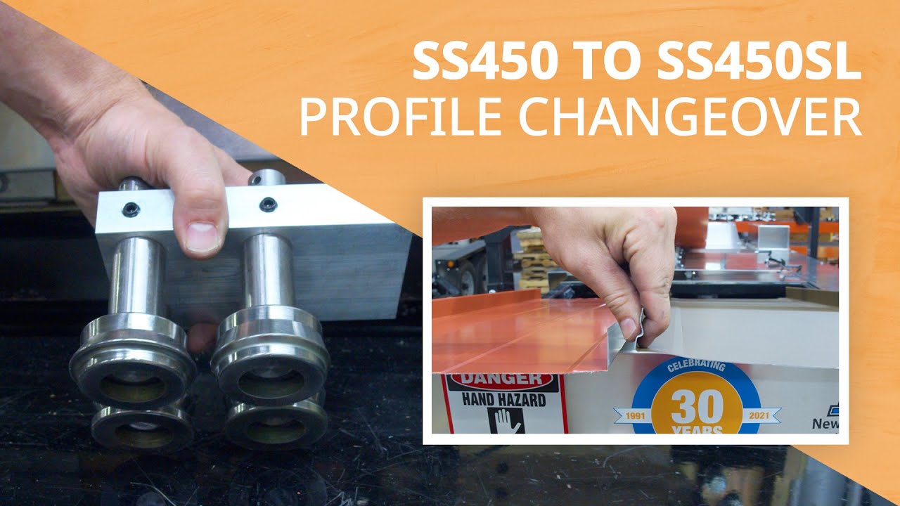 New Tech Machinery SS450 1.5″ Snap-Lock Profile to SS450SL Changeover ...