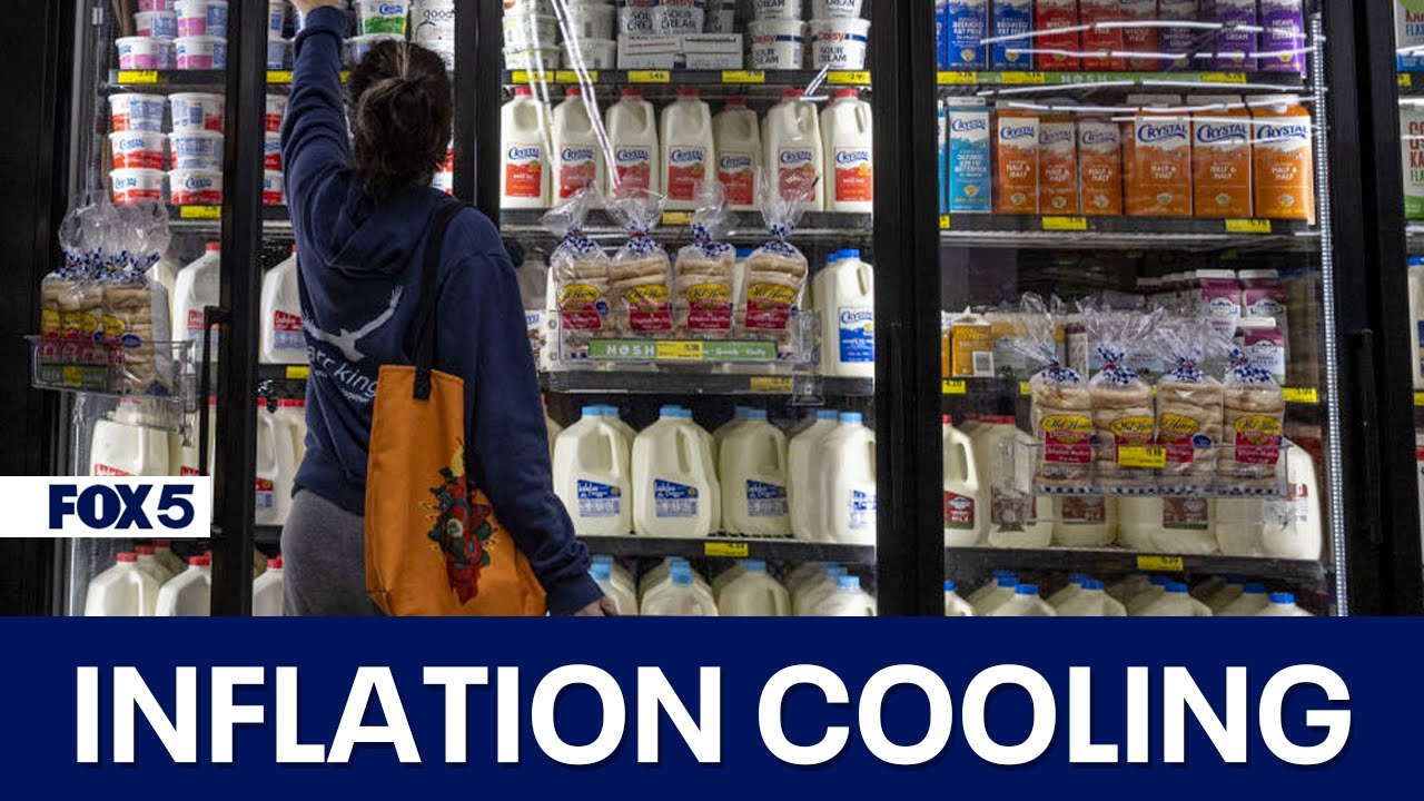 New numbers show inflation cooling slightly - YouTube