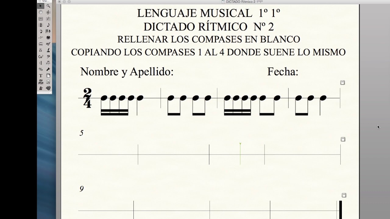 Dictado Rítmico 2 para 1º1º - YouTube