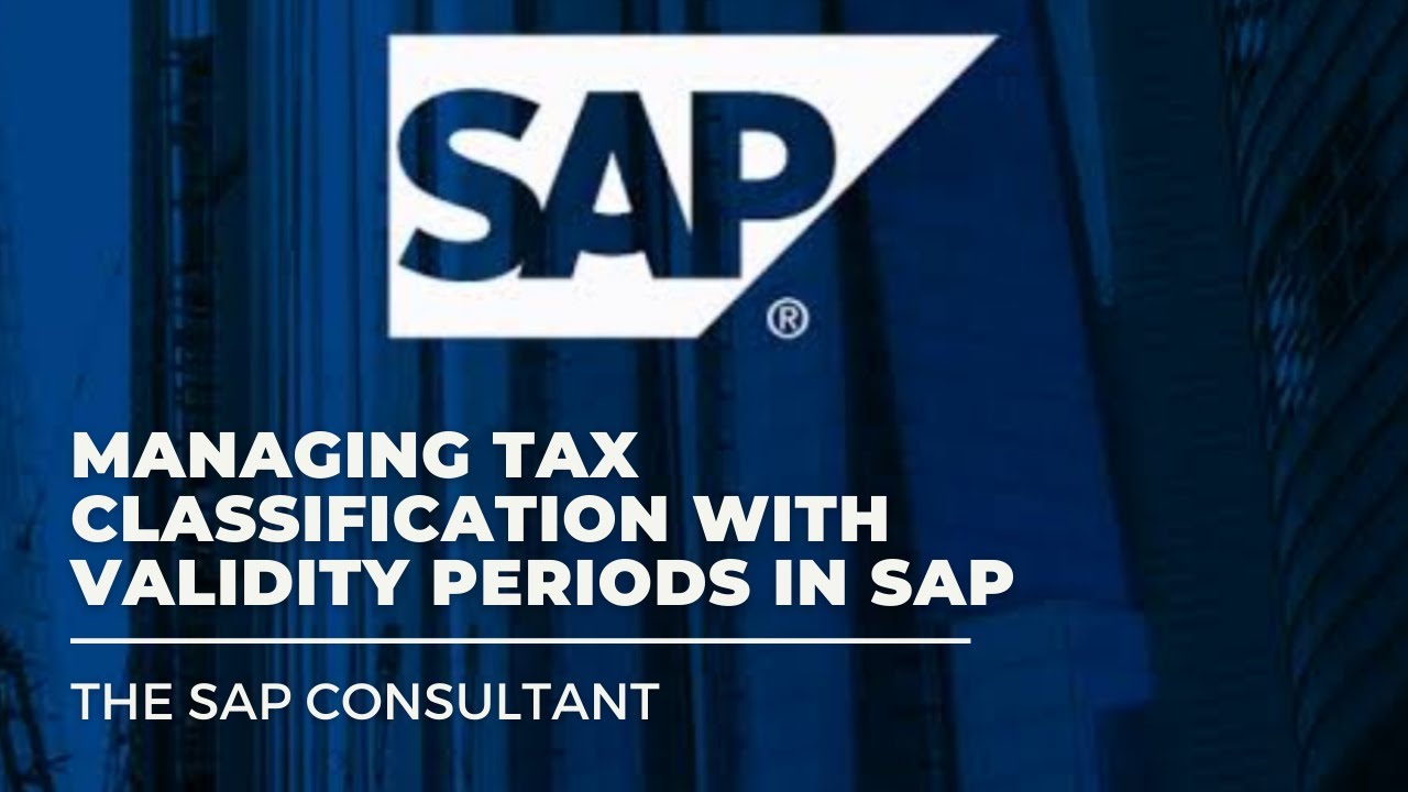 Customer tax classification with validity periods | PRICING_PREPARE ...