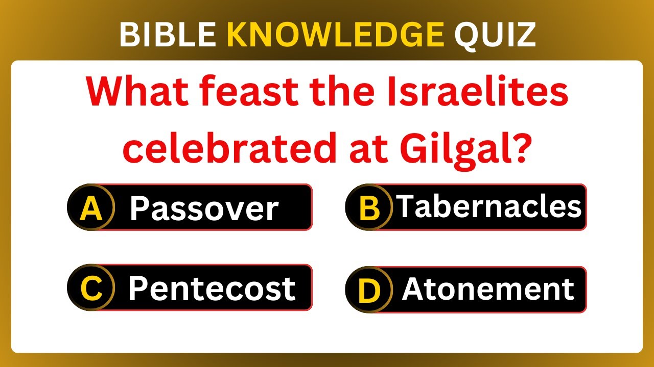 25 Bible Questions to Test Your General Bible Knowledge Quiz #34 - YouTube