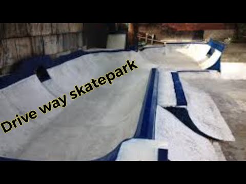 Driveway skate park tour and setup - YouTube