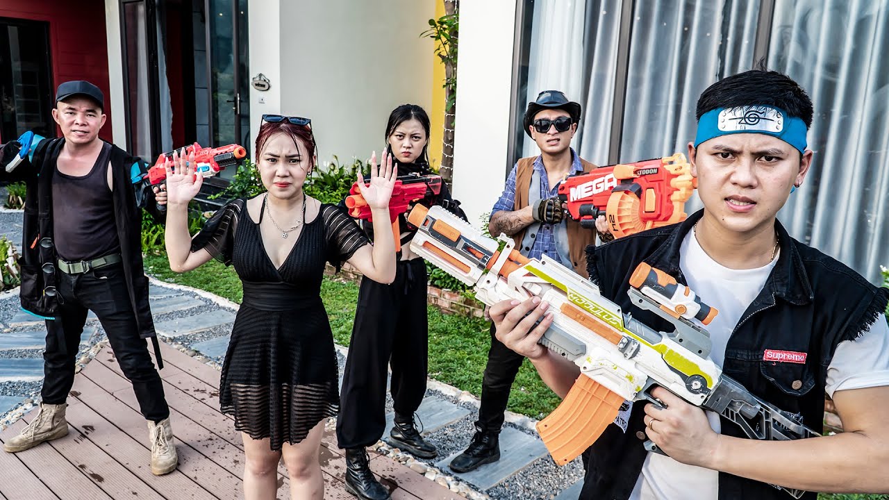 Alpha Nerf War : Elite Policemen SEAL X Nerf Guns Fight Crime Dr Lee ...