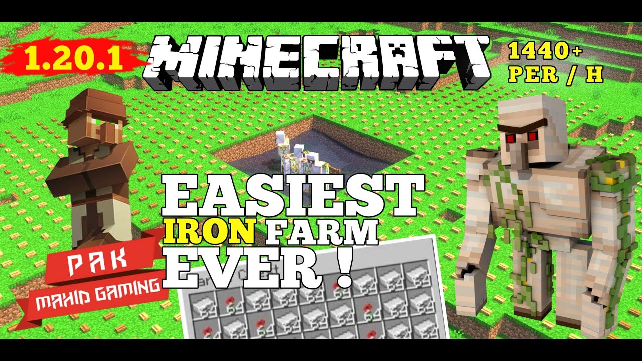 Minecraft 1.20 iron farm tutorial | New improved, amazing rates# ...