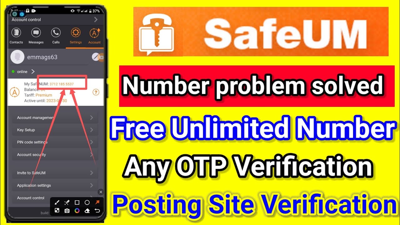 SafeUm Update 2023 | Free Number site | Any OTP verification | SafeUm ...